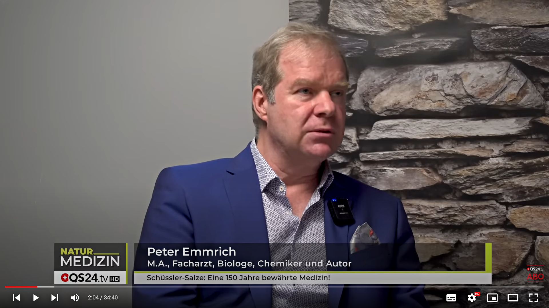Peter Emmrich im Gesundheitsfernsehen QS24 – news@peter-emmrich.de